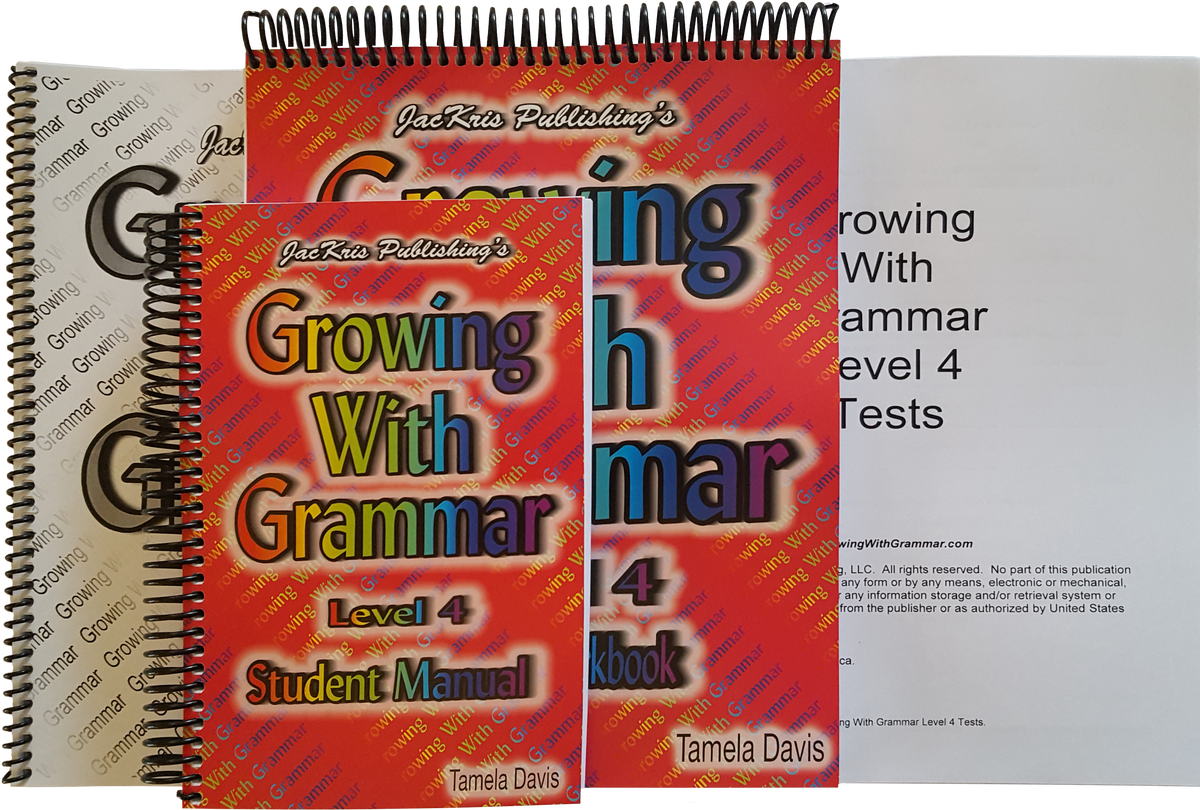 Growing With Grammar, Level 4, Complete Set – JacKris Publishing