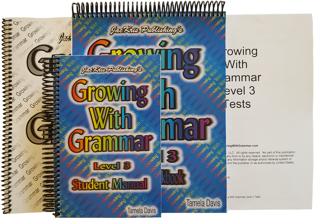 Growing With Grammar, Level 3, Complete Set – JacKris Publishing