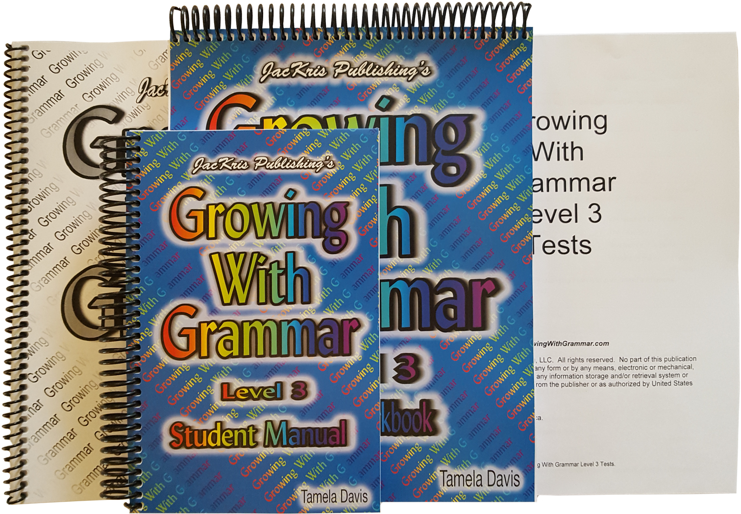 Growing With Grammar, Level 3, Complete Set – JacKris Publishing