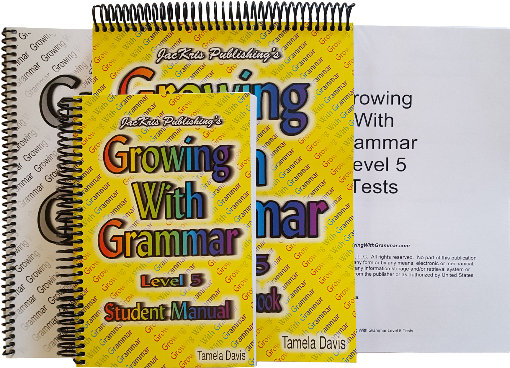 Growing With Grammar, Level 5, Complete Set – JacKris Publishing