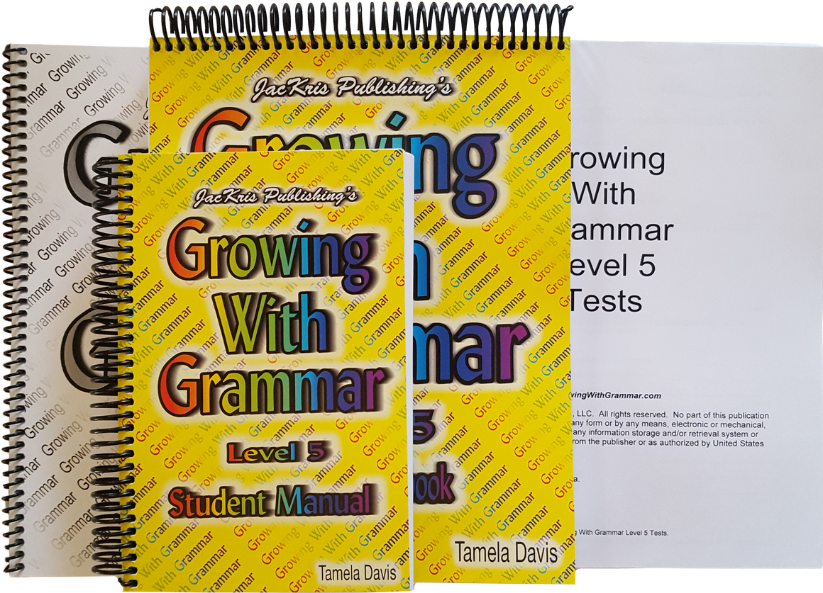 Growing With Grammar, Level 5, Complete Set – JacKris Publishing