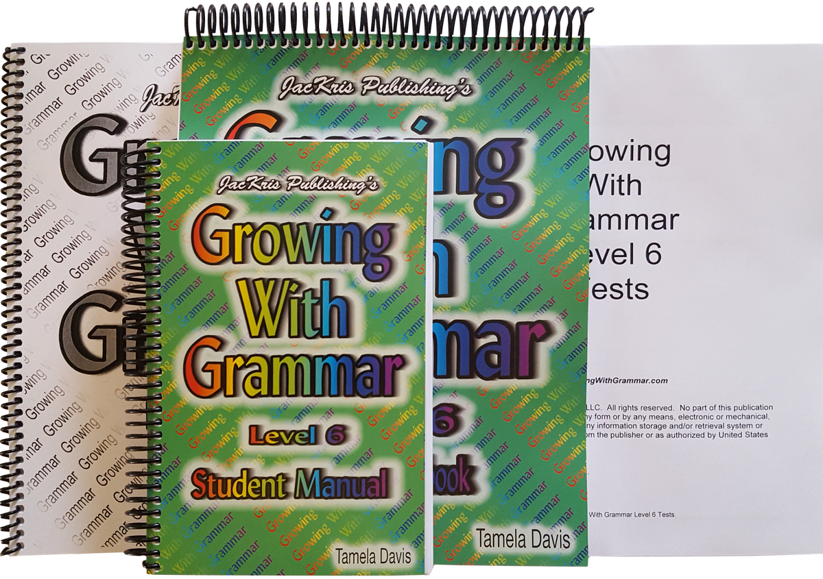 Growing With Grammar, Level 6, Complete Set – JacKris Publishing